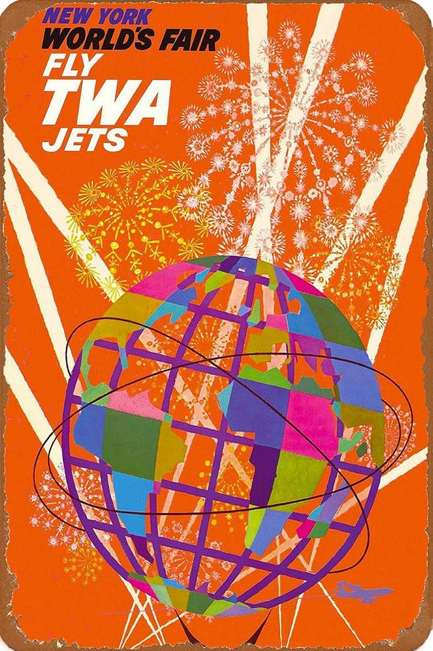 1964 New York City World's Fair TWA United States Travel Advertisement ...