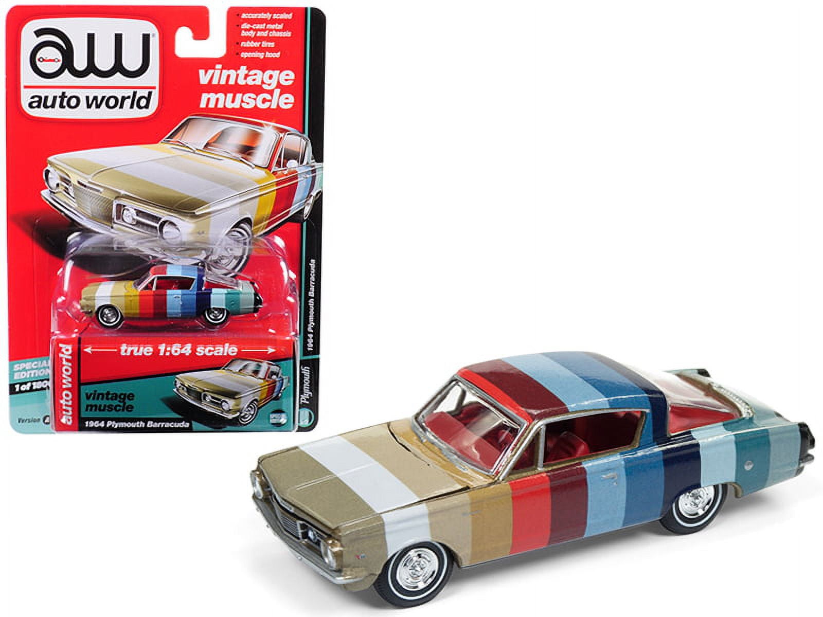 1964 Plymouth Barracuda Factory Colored Striped Paint Swatches \Auto ...