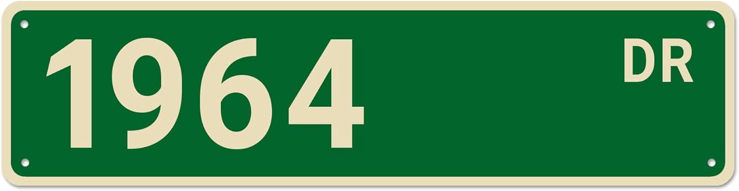 1964 Street Signs, 1964 Decor 1964 Sign Born in 1964 Birthday Gift ...