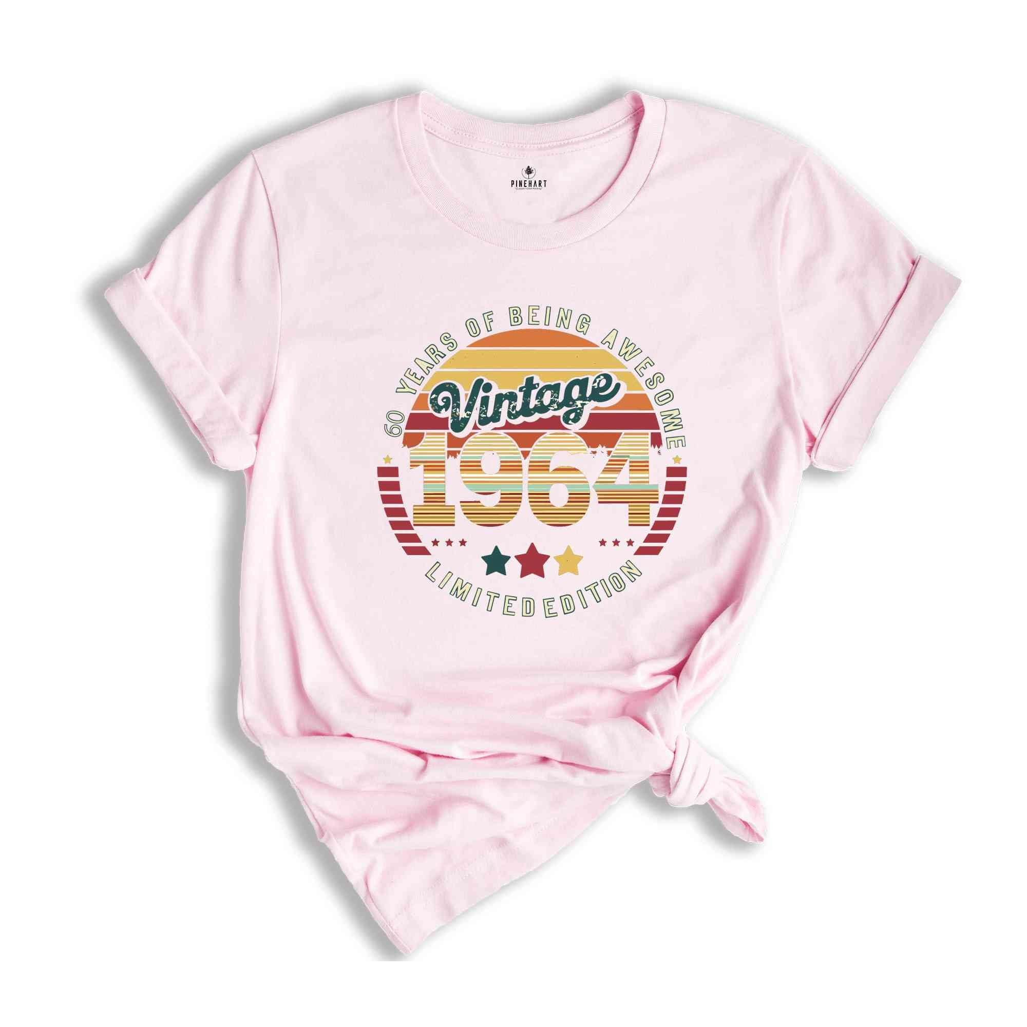 1964 T-shirt, 60th Birthday T-shirt for Men, sixty gift ideas,Vintage ...