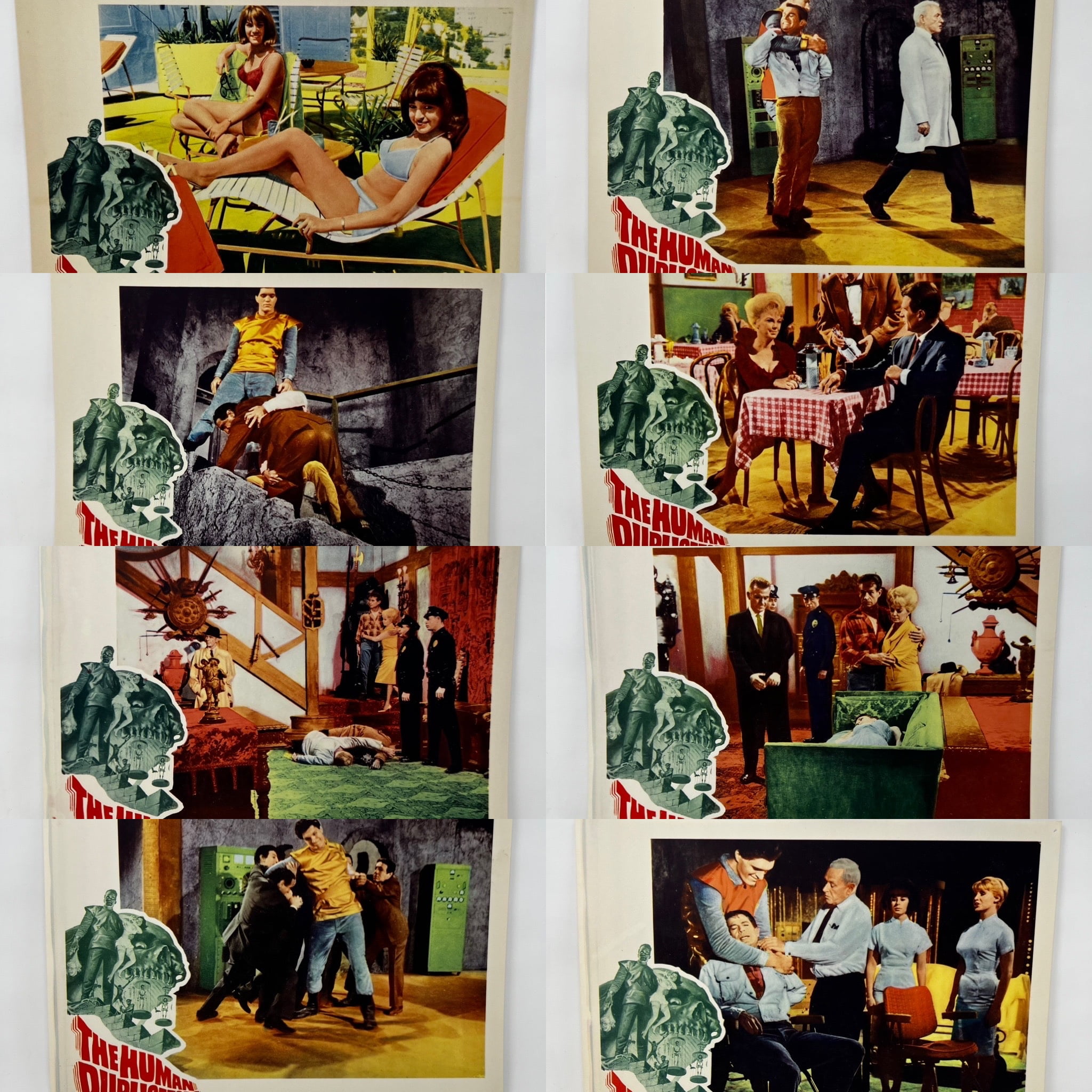 1964 The Human Duplicators Collectible movie Lobby Card Set of 8 ...