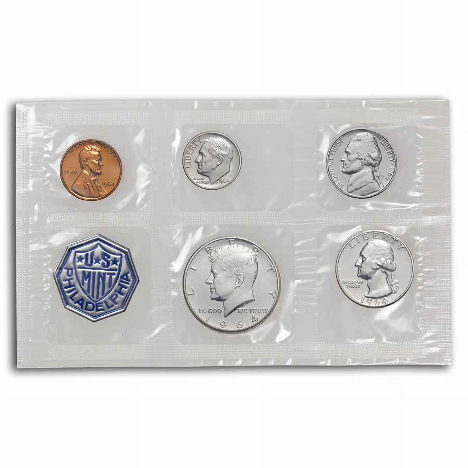 1964 U.S. Proof Set: Kennedy Half Dollar, Lincoln Cent, Jefferson ...