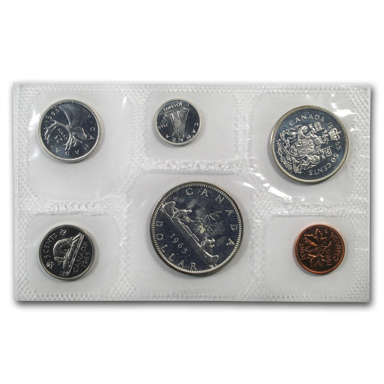 1965 Canada 6-Coin Silver Prooflike Set (1.11 ASW) - Walmart.com
