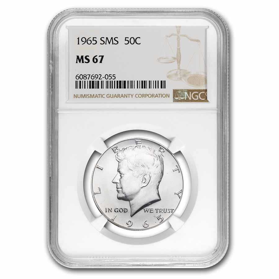 1965 Kennedy Half Dollar SMS MS-67 NGC - Walmart.com
