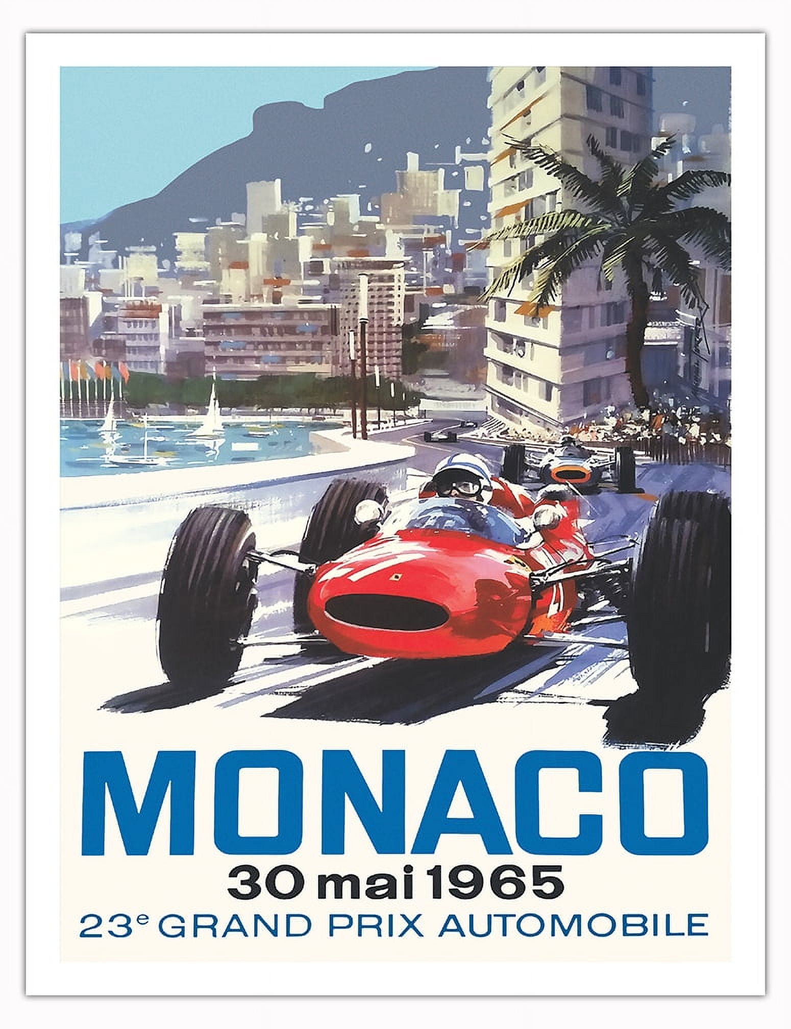 1965 Monaco Grand Prix - Vintage Racing Poster by Michael Turner - Fine ...