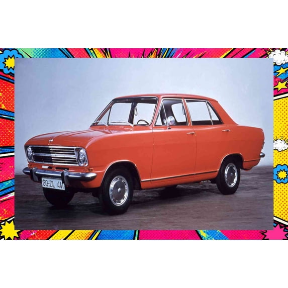 1965 Opel Kadett - Pop Art Edition | 12x18 Inch Laminated Poster ...