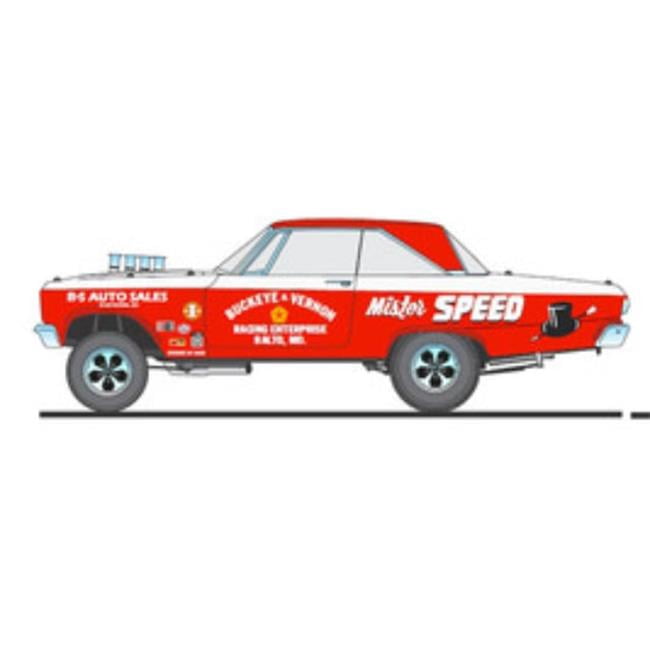1965 Plymouth AWB "Mister Speed" Red and White with Graphics Limited ...