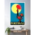 1965 Portugal Rooster Of Barcelos Travel Poster Wall Art Modern Wall ...