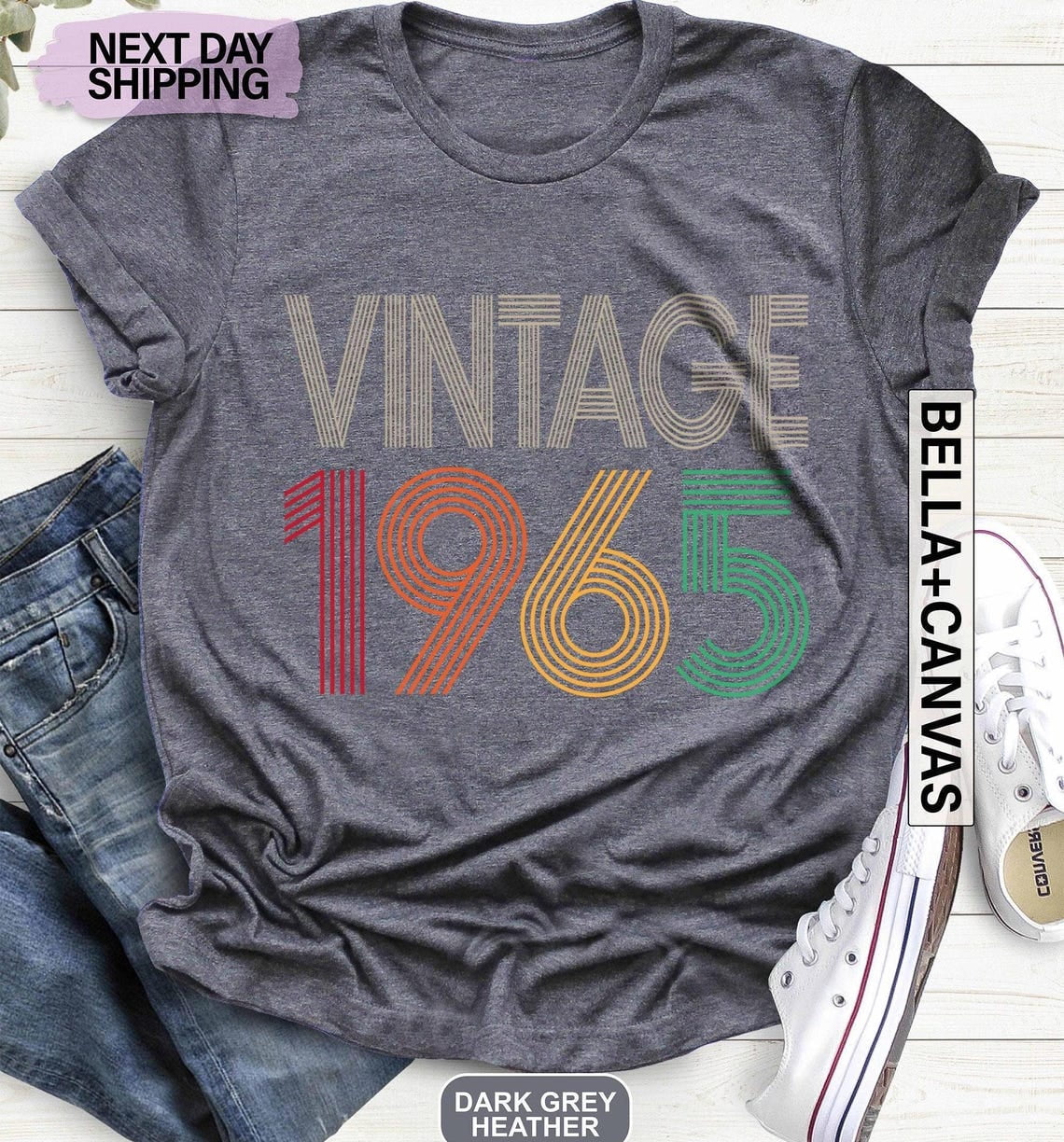 1965 Retro Shirt, Vintage 1965 Shirt, Classic 1965 Shirt, Born In 1965 ...