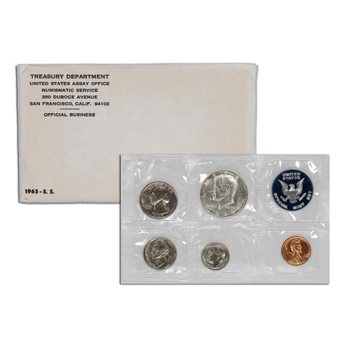 1965 (SMS) Special Mint Set (The First Ever) - 5pc - Walmart.com