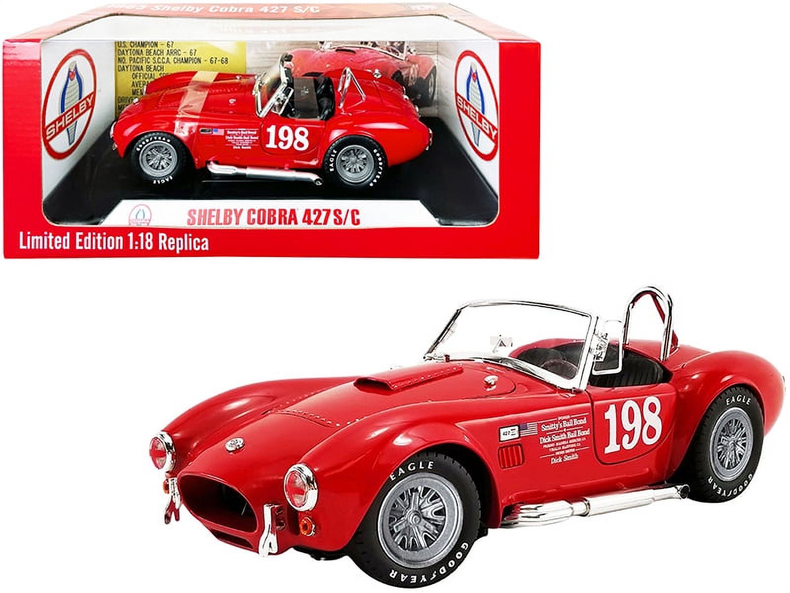 1965 Shelby Cobra 427 S/C Convertible #198 Red "ACME Exclusive" 1/18 ...
