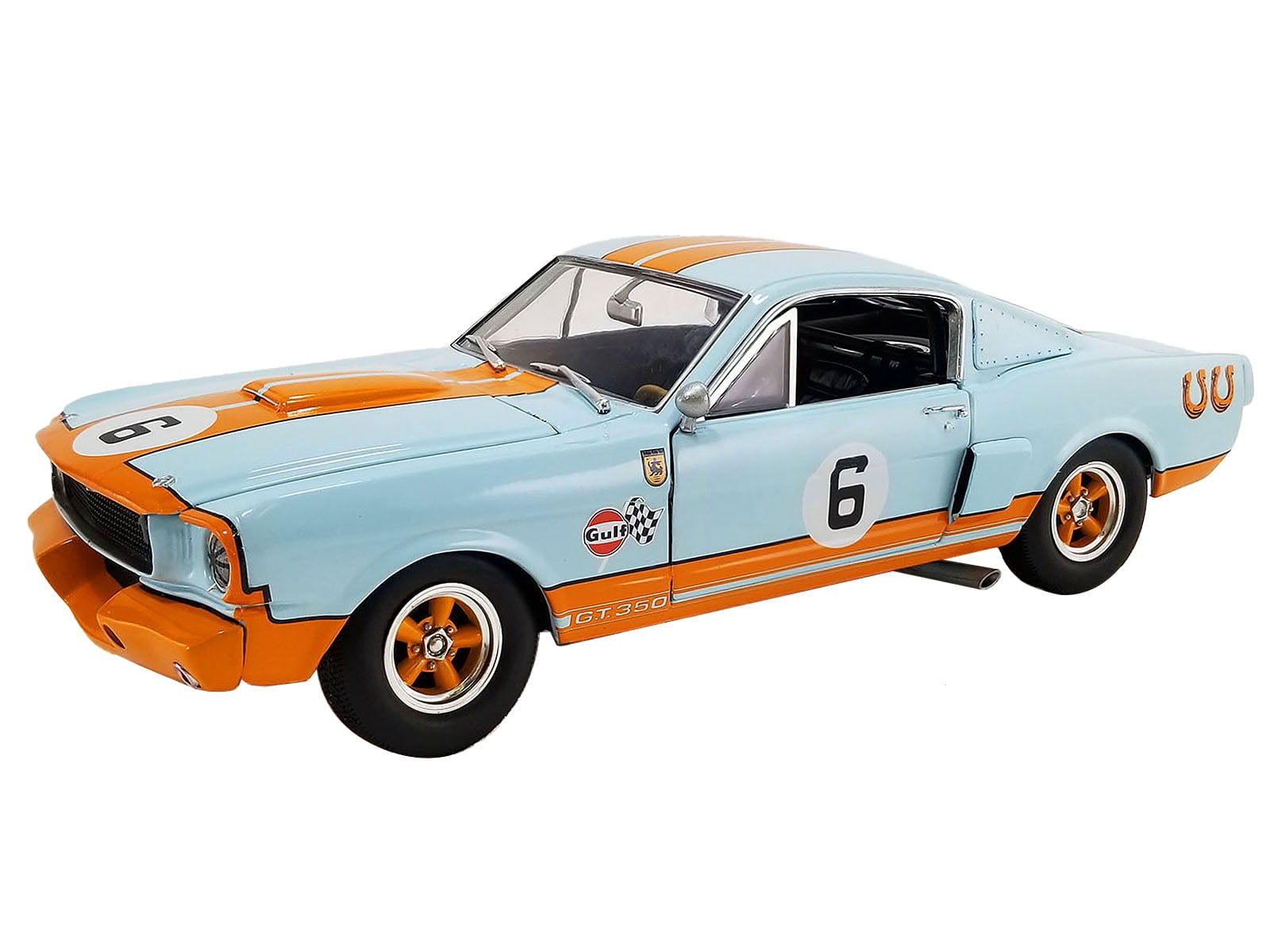 1965 Shelby GT350R #6 Light Blue with Orange Stripes "Gulf Racing ...