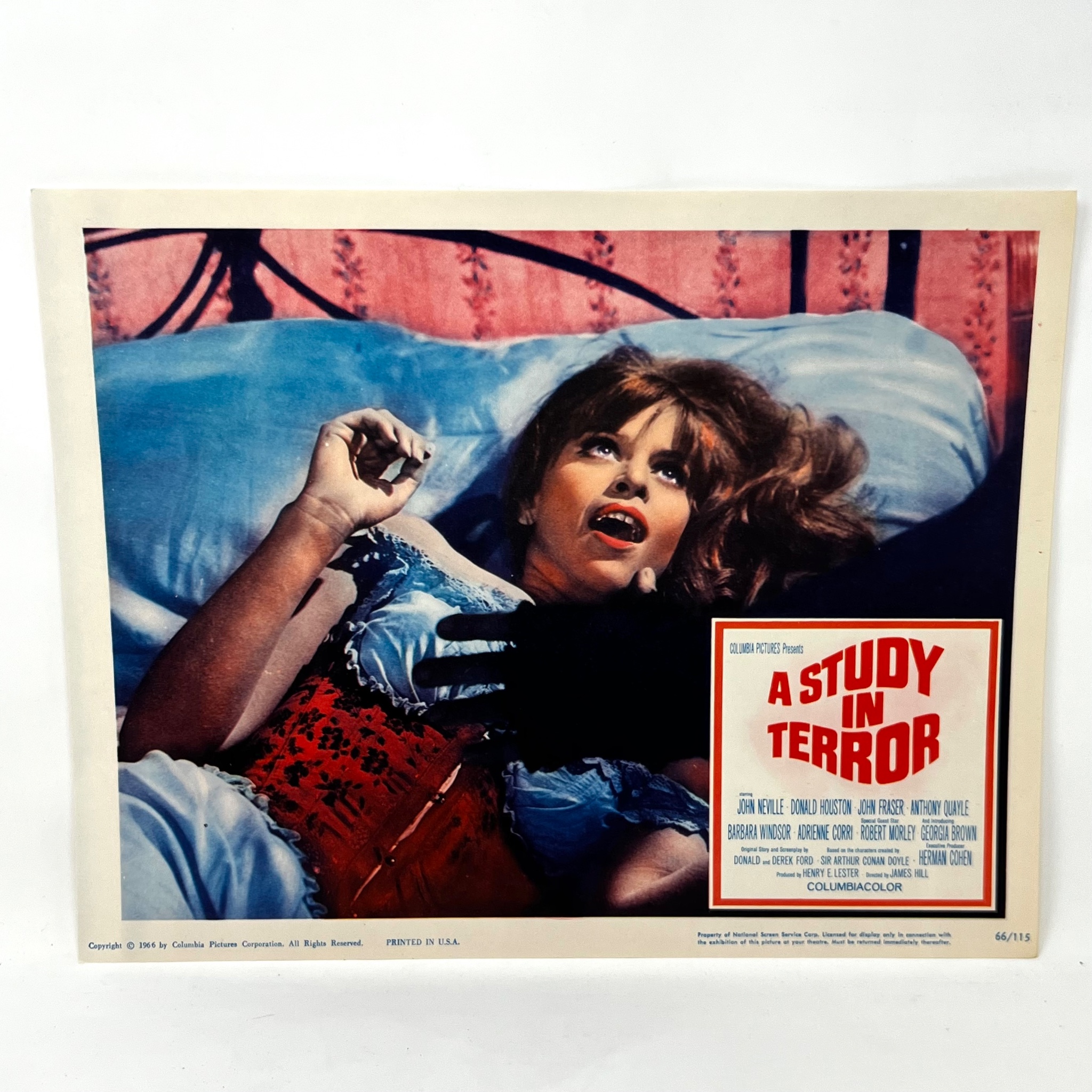 1966 A Study in Terror Sherlock Holmes Collectible movie Lobby Card ...