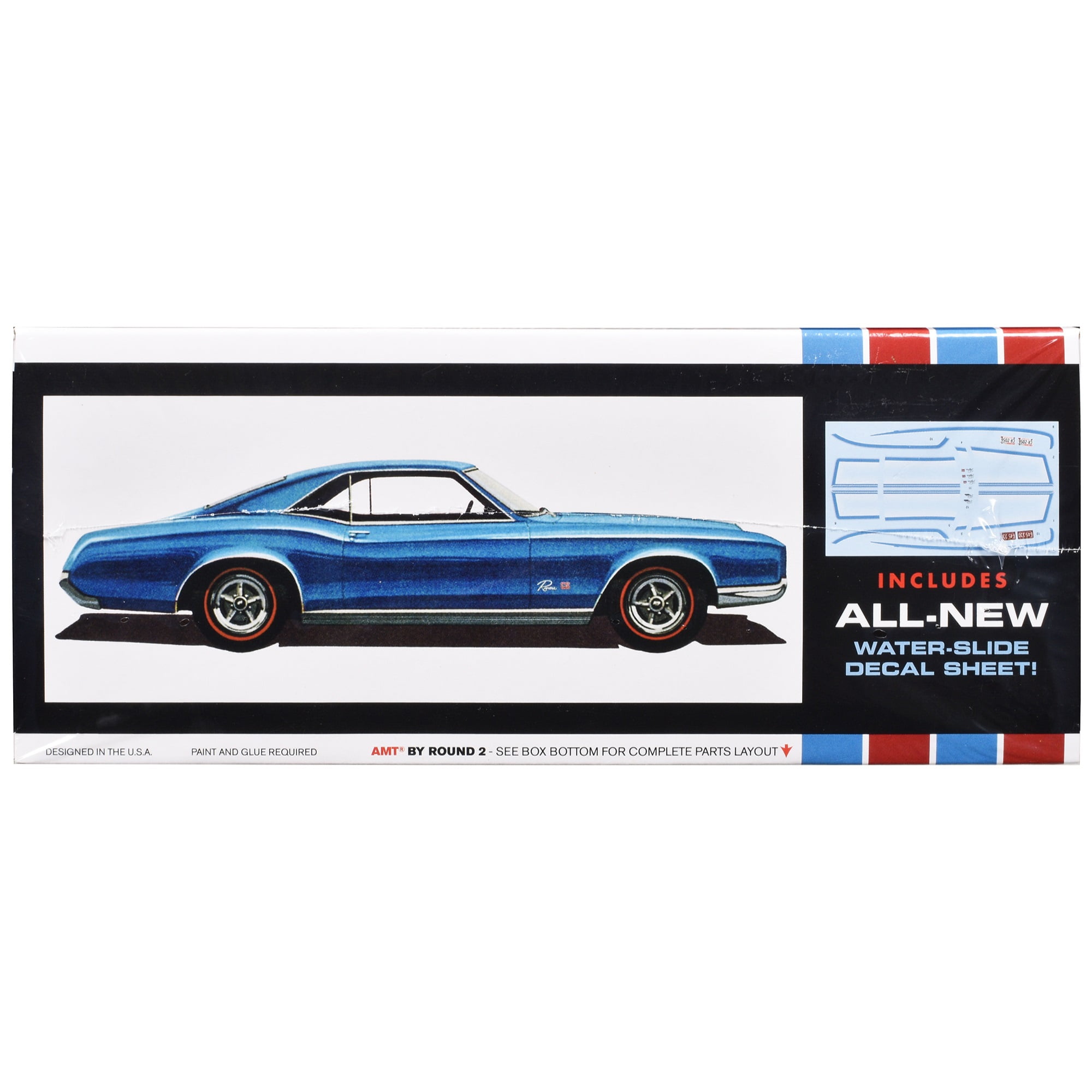 1966 Buick Riviera GS (Skill 2) 1/25 Plastic Model Kit by AMT - Walmart.com