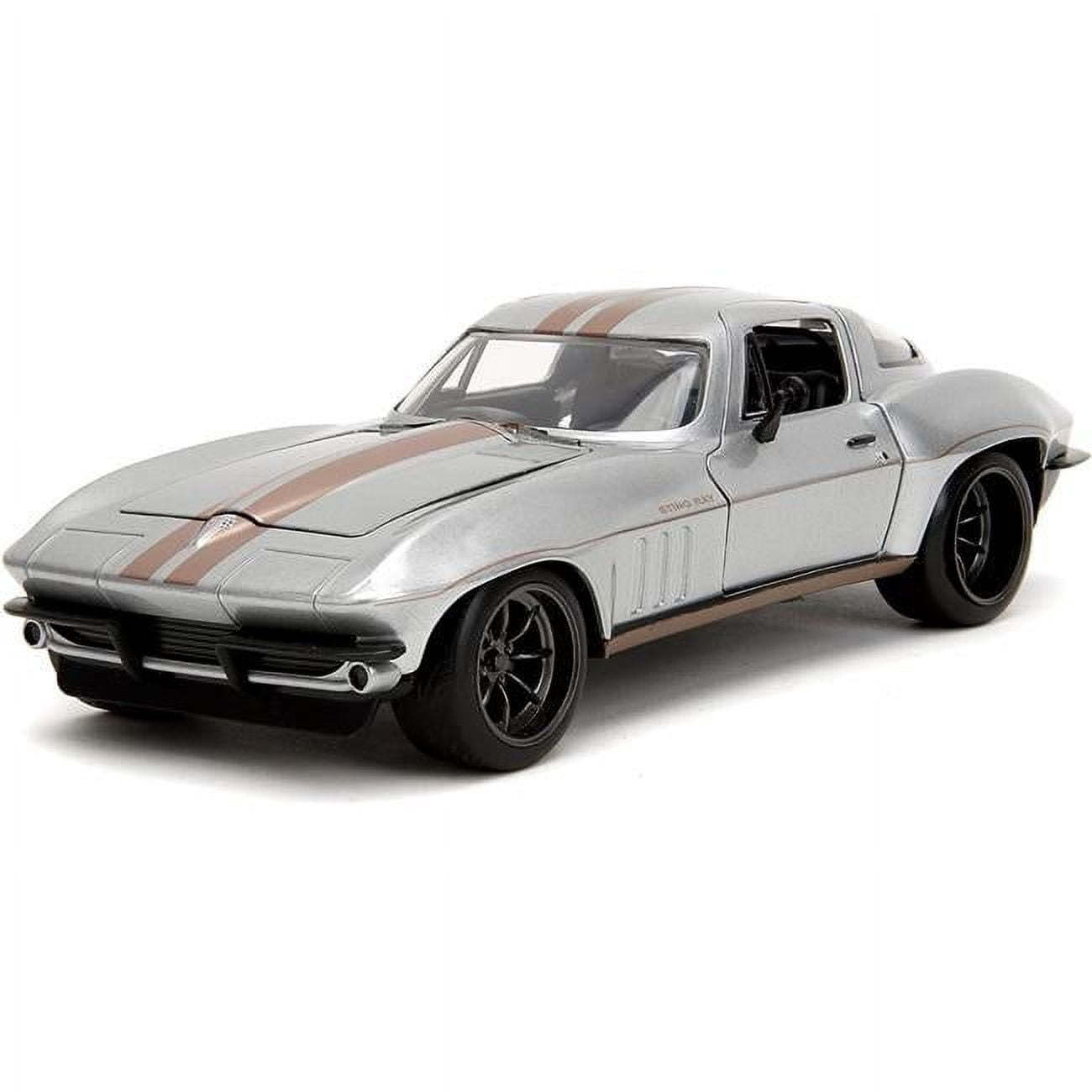 1966 Chevrolet Corvette Silver Metallic with Bronze Stripes Bigtime ...