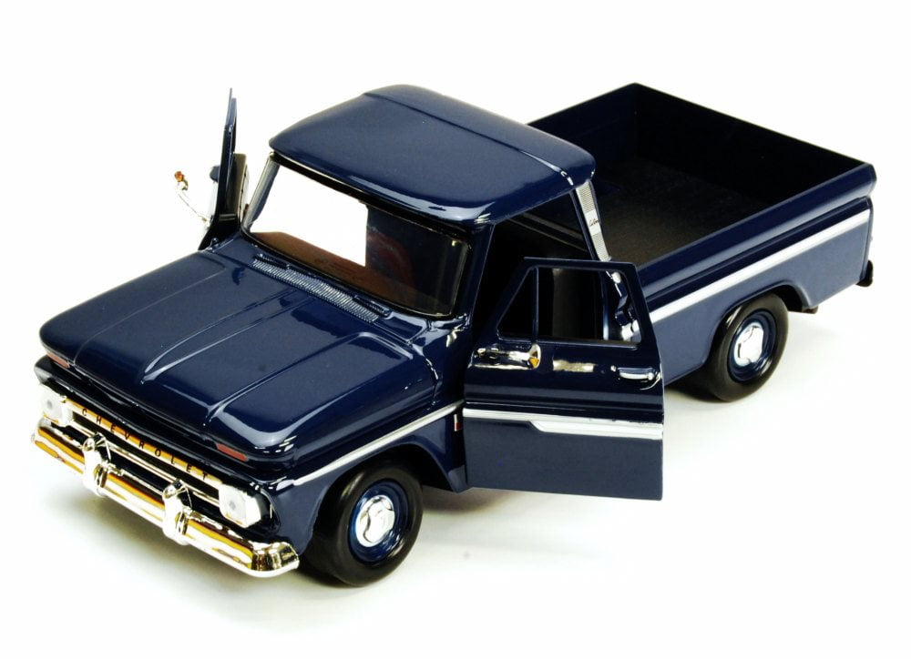 1966 Chevy C10 Pickup Truck, Blue - Motor Max 73355L - 1/24 Scale ...