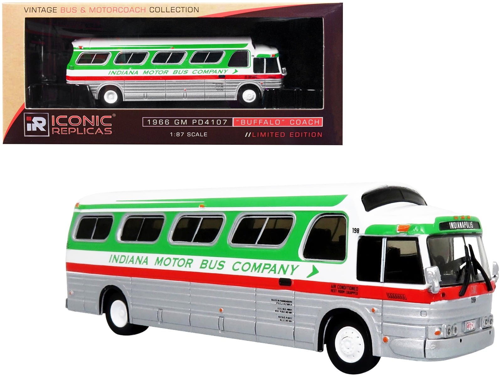 1966 GM PD4107 "Buffalo" Coach Bus "Indiana Motor Bus Company ...