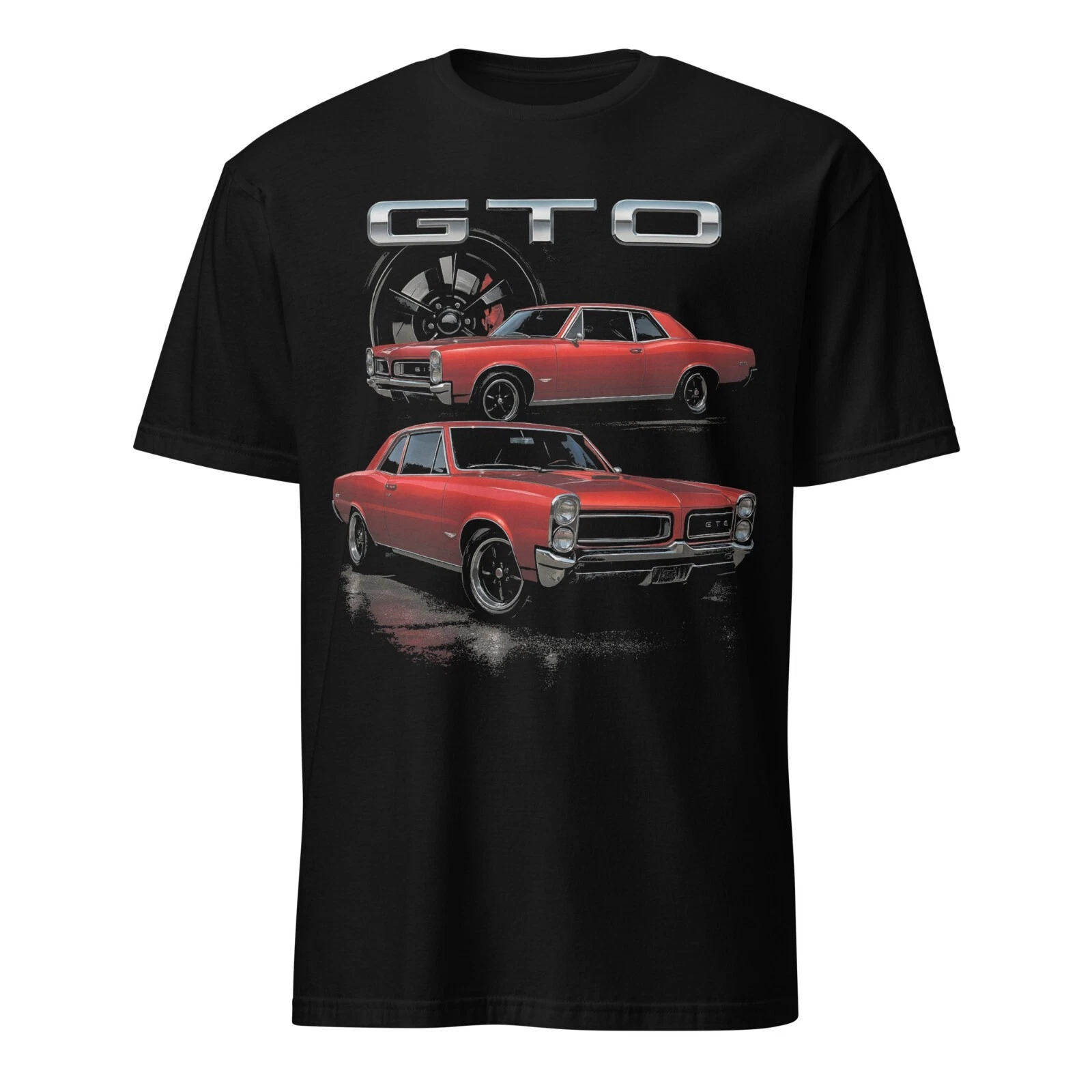 1966 GTO Le Mans Muscle Car T-Shirt – Vintage Red Classic American ...
