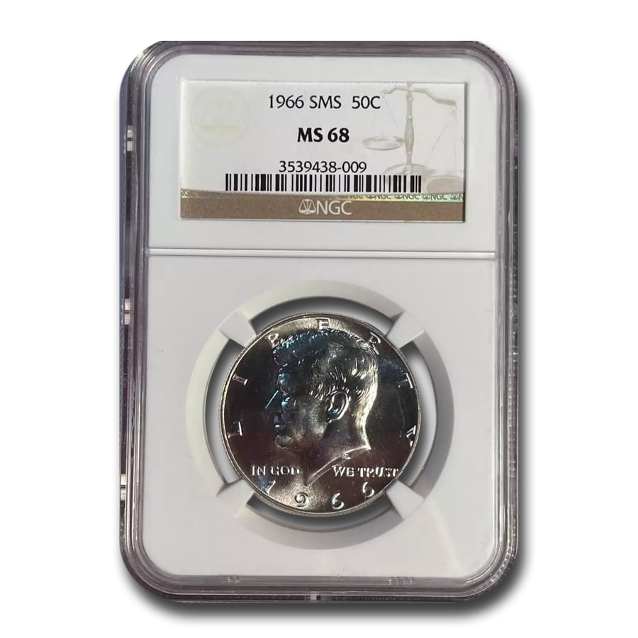 1966 Kennedy Half Dollar MS-68 NGC (SMS) - Walmart.com