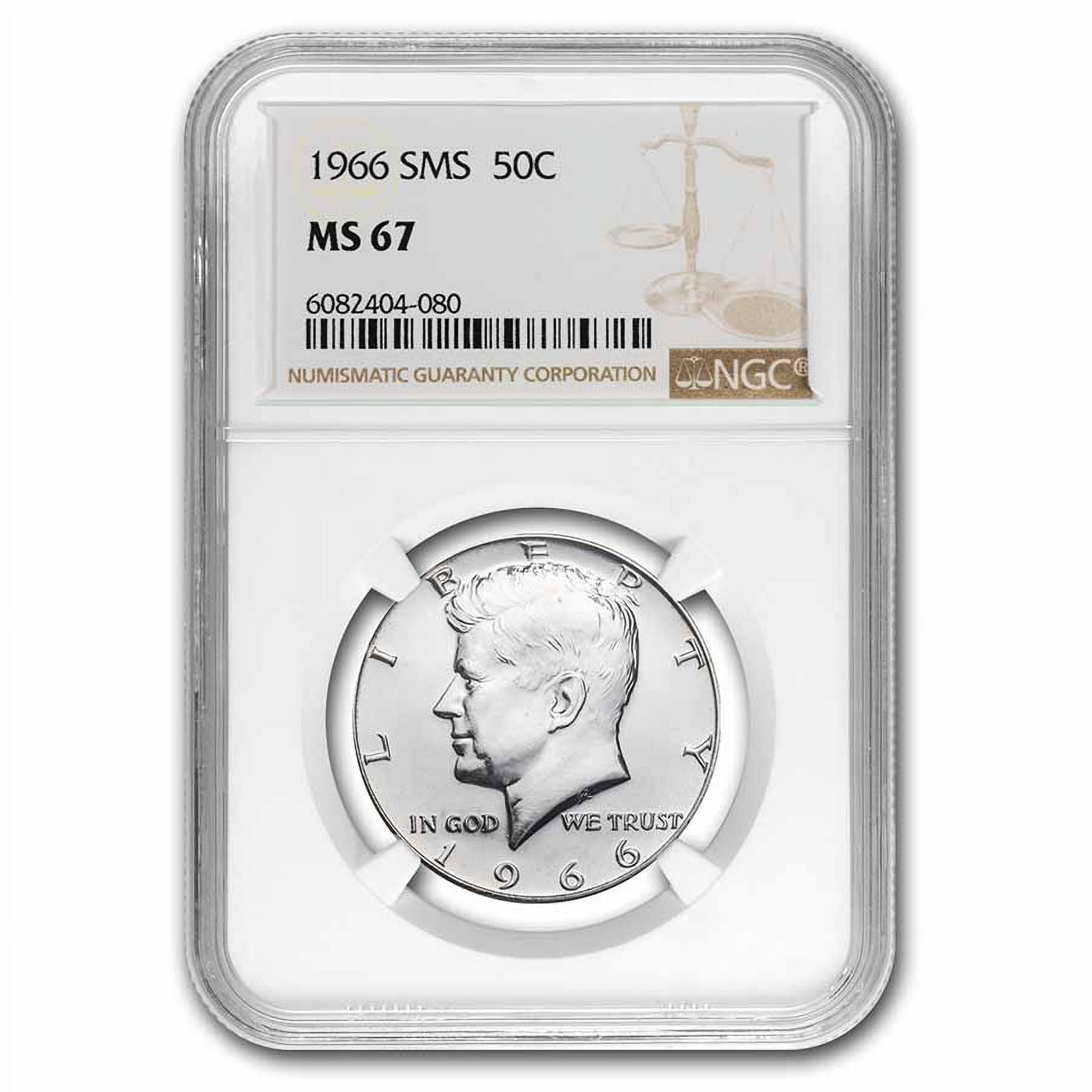 1966 Kennedy Half Dollar SMS MS-67 NGC - Walmart.com