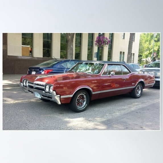 1966 Oldsmobile Cutlass Poster Wall Art, Modern Wall Decor For Living ...