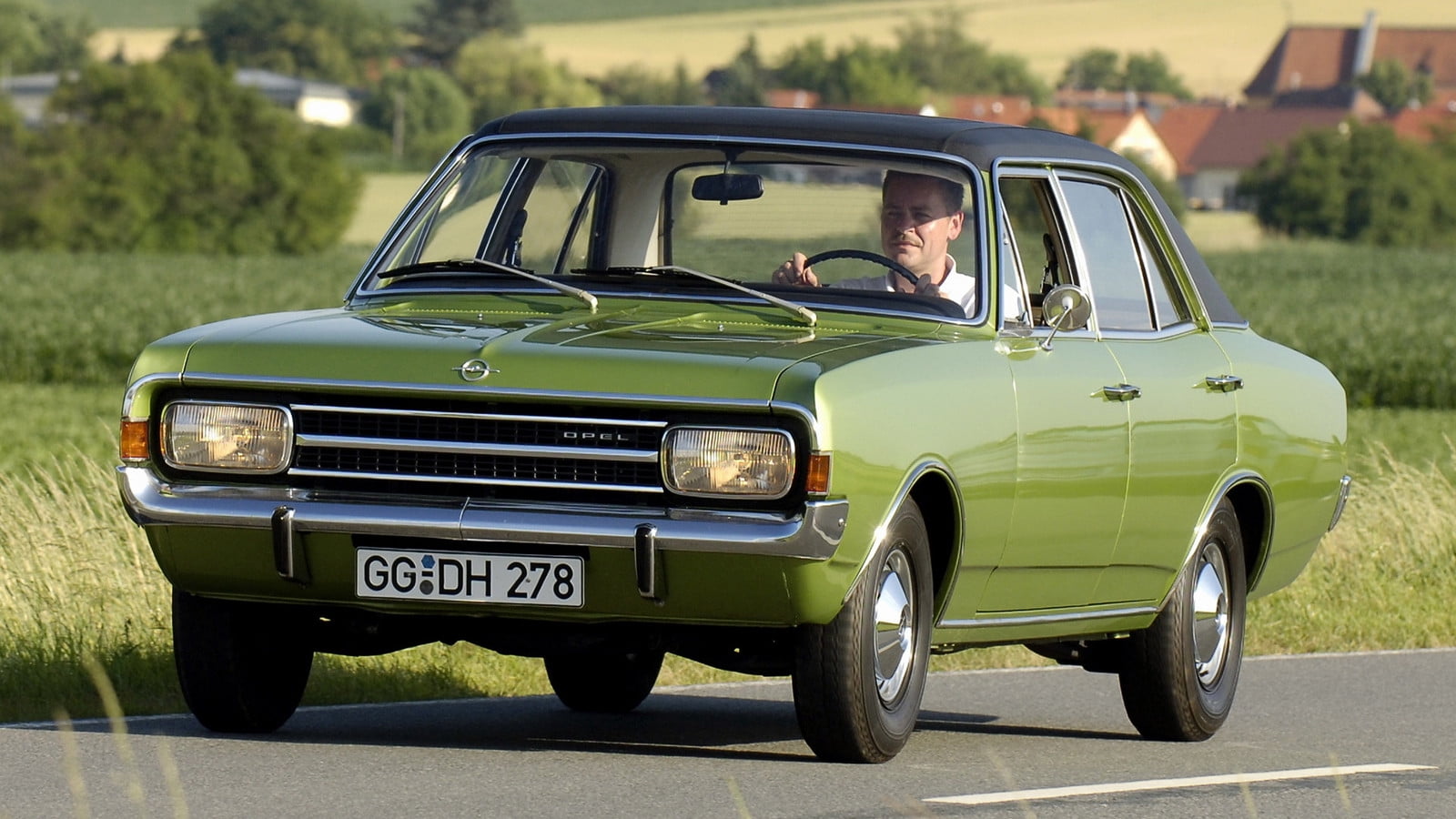 1966 Opel Rekord Car - Style A - 20x30 Inch Laminated Poster - Stunning ...