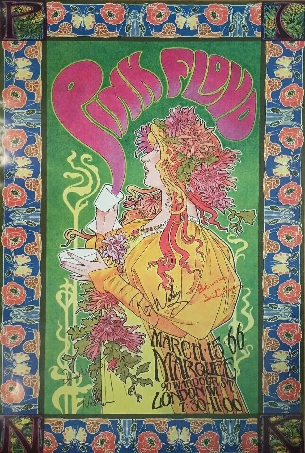 1966 Pink Floyd concert Poster Wall Art print 24 x 36 Inch Poster ...