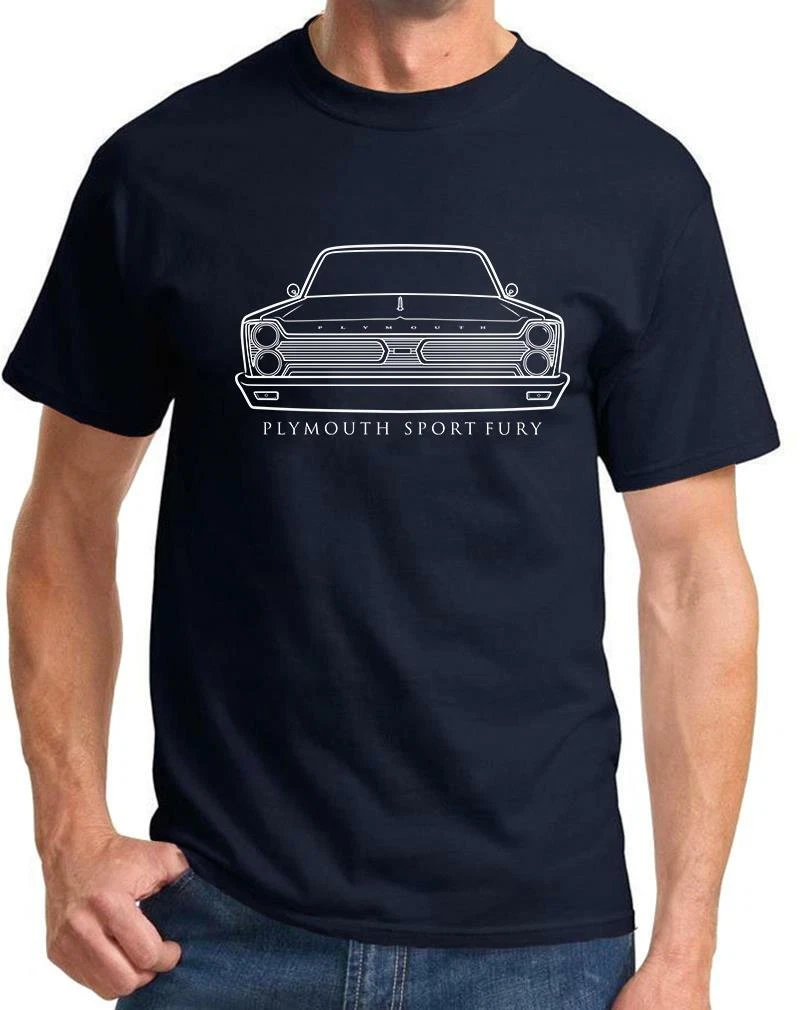 1966 Plymouth Sport Fury Classic Front End Design Tshirt NEW - Walmart.com