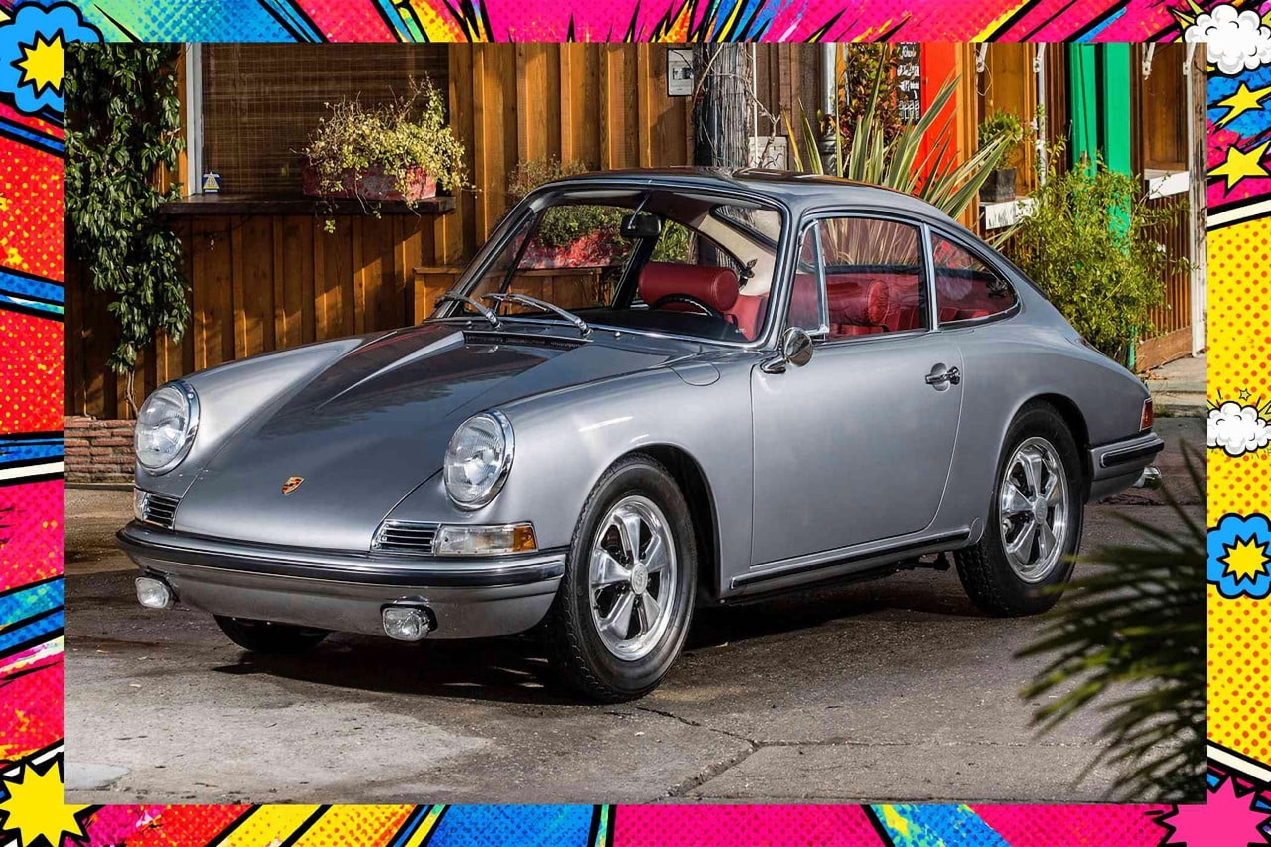1966 Porsche 911 S - Pop Art Edition | 20x30 Inch Glossy Laminated ...