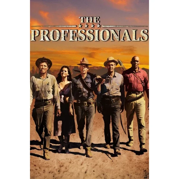 1966 The Professionals Movie Poster Burt Lancaster Claudia Cardinal ...