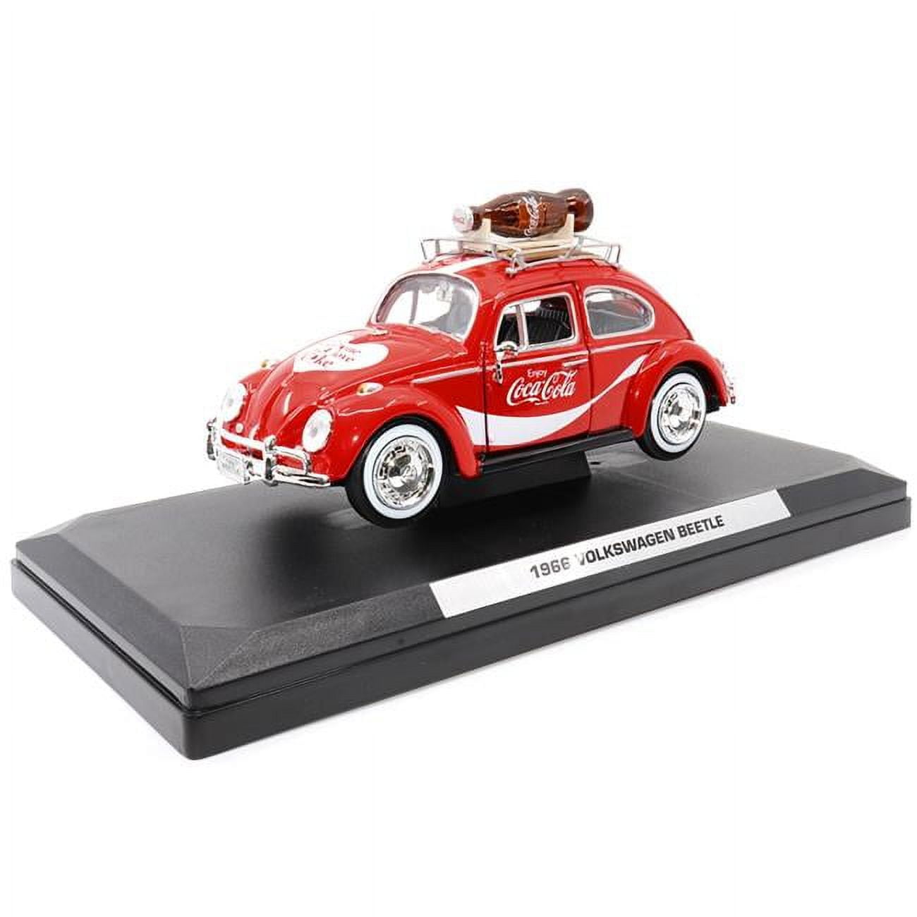 1966 Volkswagen Beetle Red Enjoy Coca-Cola with Roof Rack & Accessories ...