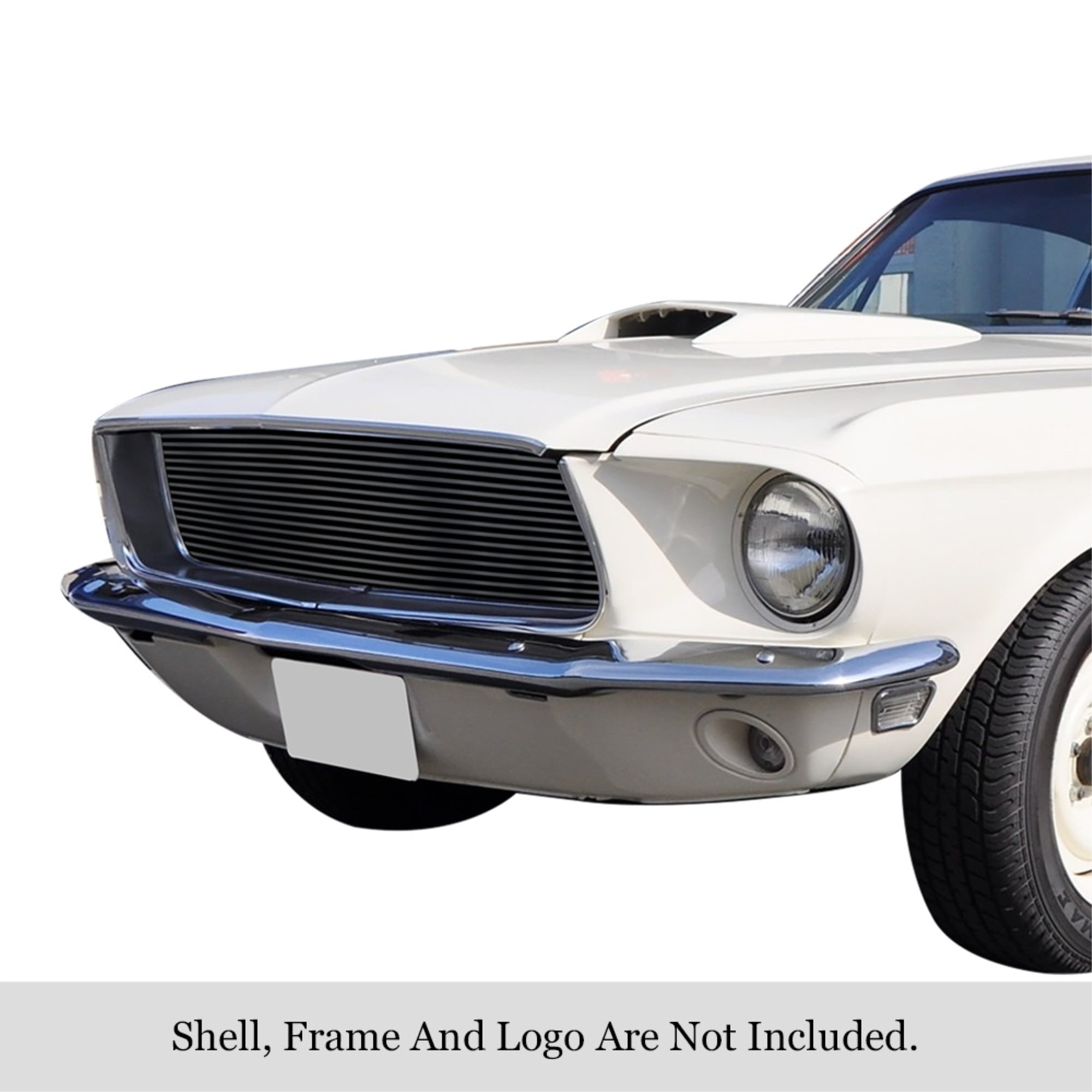 1967-1968 Ford Mustang Stainless Steel Black Powder Coated Finish 8X6 ...