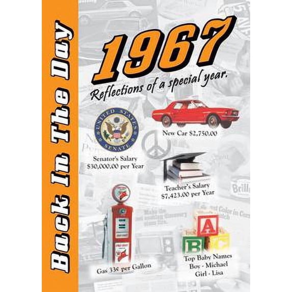 1967 Back In The Day Greeting Card / Booklet (envelope included ...