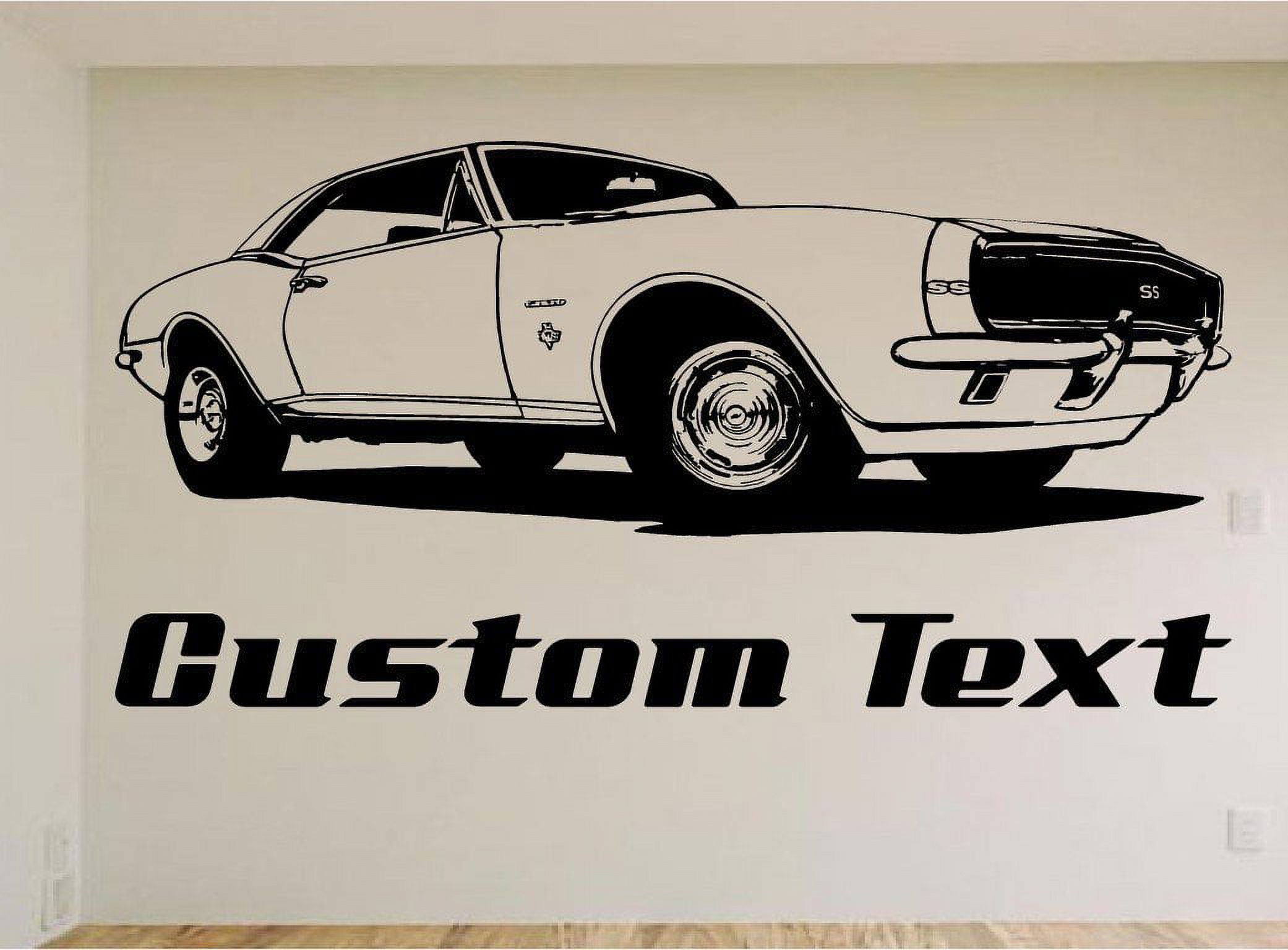 1967 Car Wall Decal - Auto Wall Mural - Vinyl Stickers - Boys Room ...