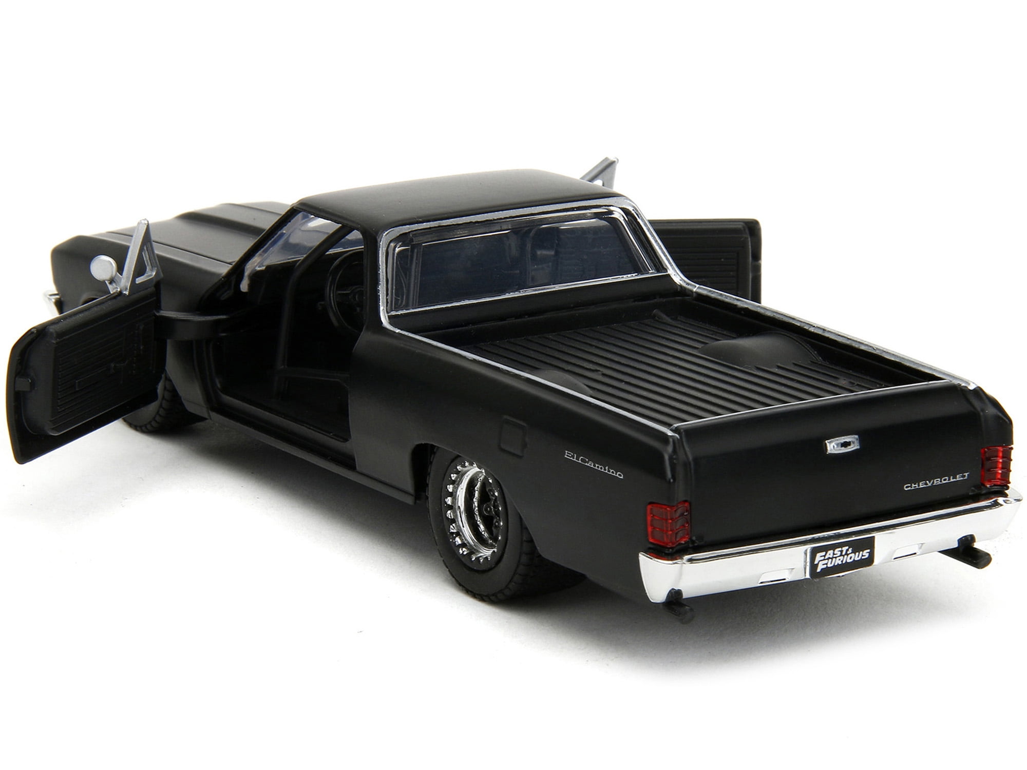 1967 Chevrolet El Camino Matt Black "Fast & Furious" Series 1/32 Diecast Model Car by Jada ...