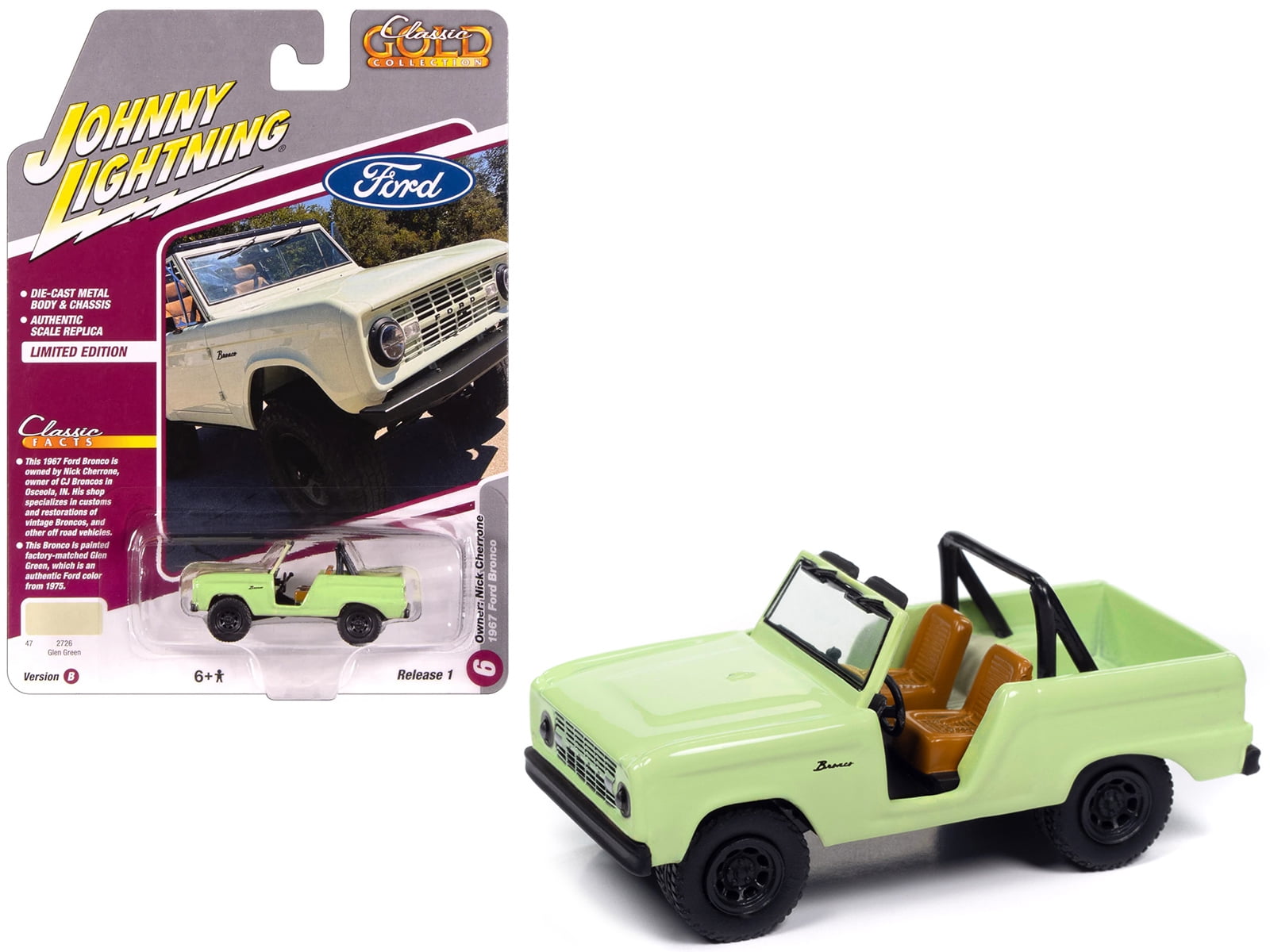 1967 Ford Bronco "Nick Cherrone" Glen Green "Classic Gold Collection" 1 ...