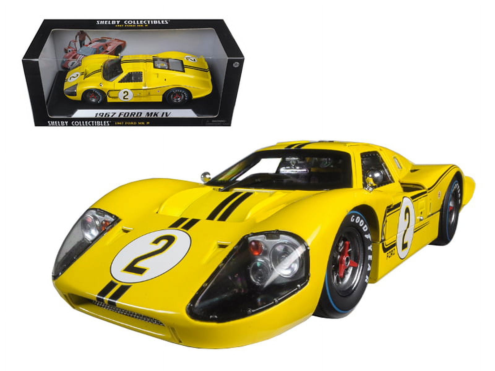 1967 Ford GT MK IV #2 Yellow LeMans 24 Hours Mark Donohue / B.Mclane 1/ ...