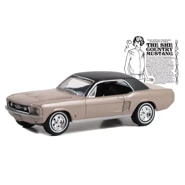 1967 Ford Mustang Coupe Autumn Smoke Diecast 1:64 Scale Model ...