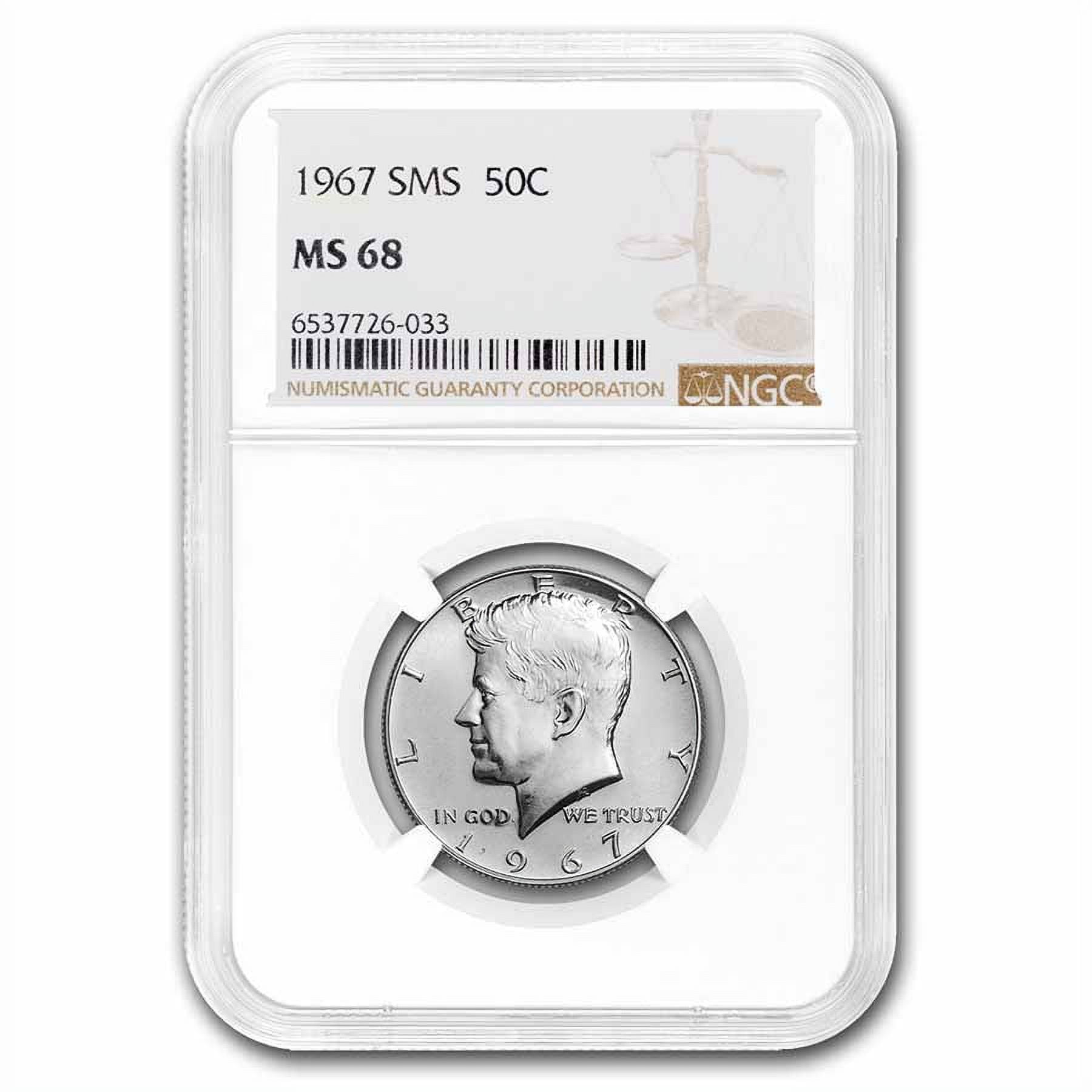 1967 Kennedy Half Dollar SMS MS-68 NGC - Walmart.com