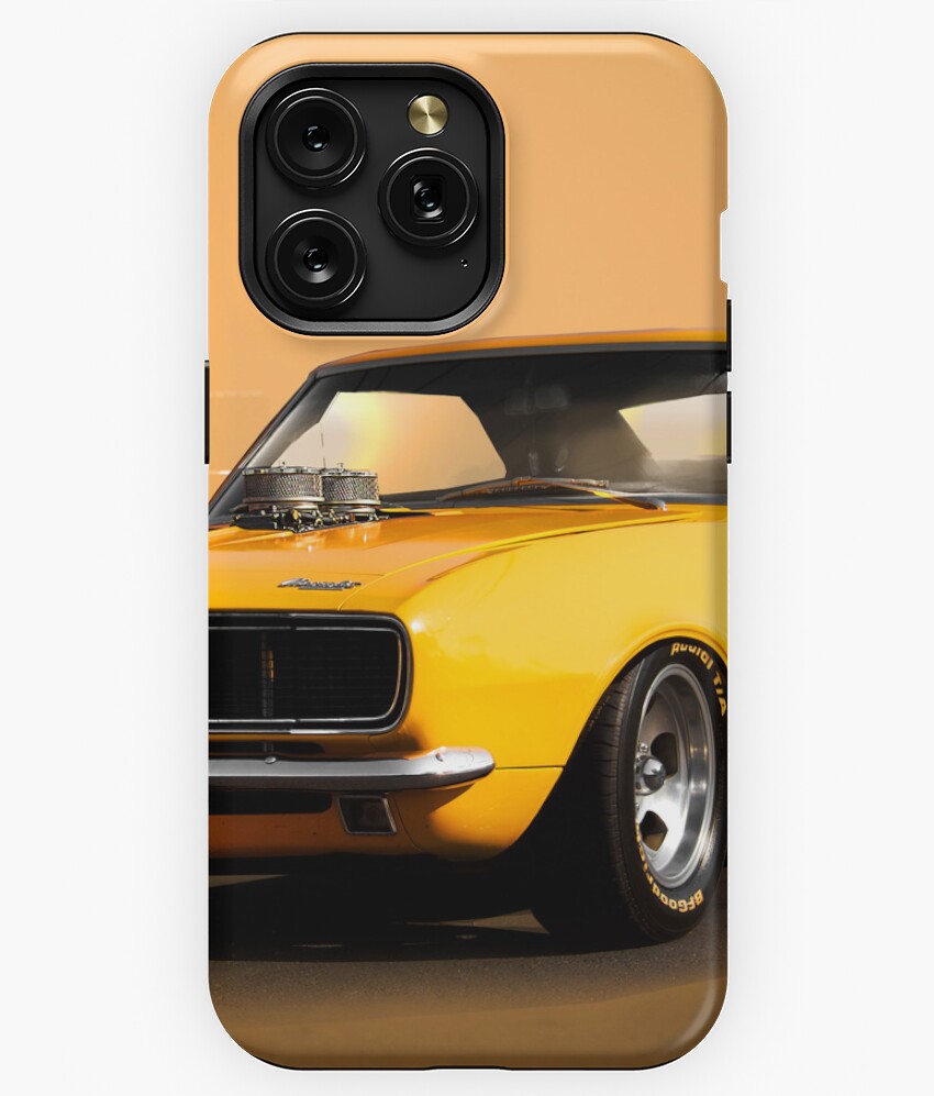 1967 Mango Muscle Camaro Car Art G6560 Phone Case for iPhone17 16 15 14 ...