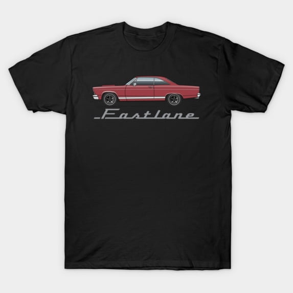 1967 Maroon Fastlane Retro Muscle Car High Speed Highway Racing Graphic ...