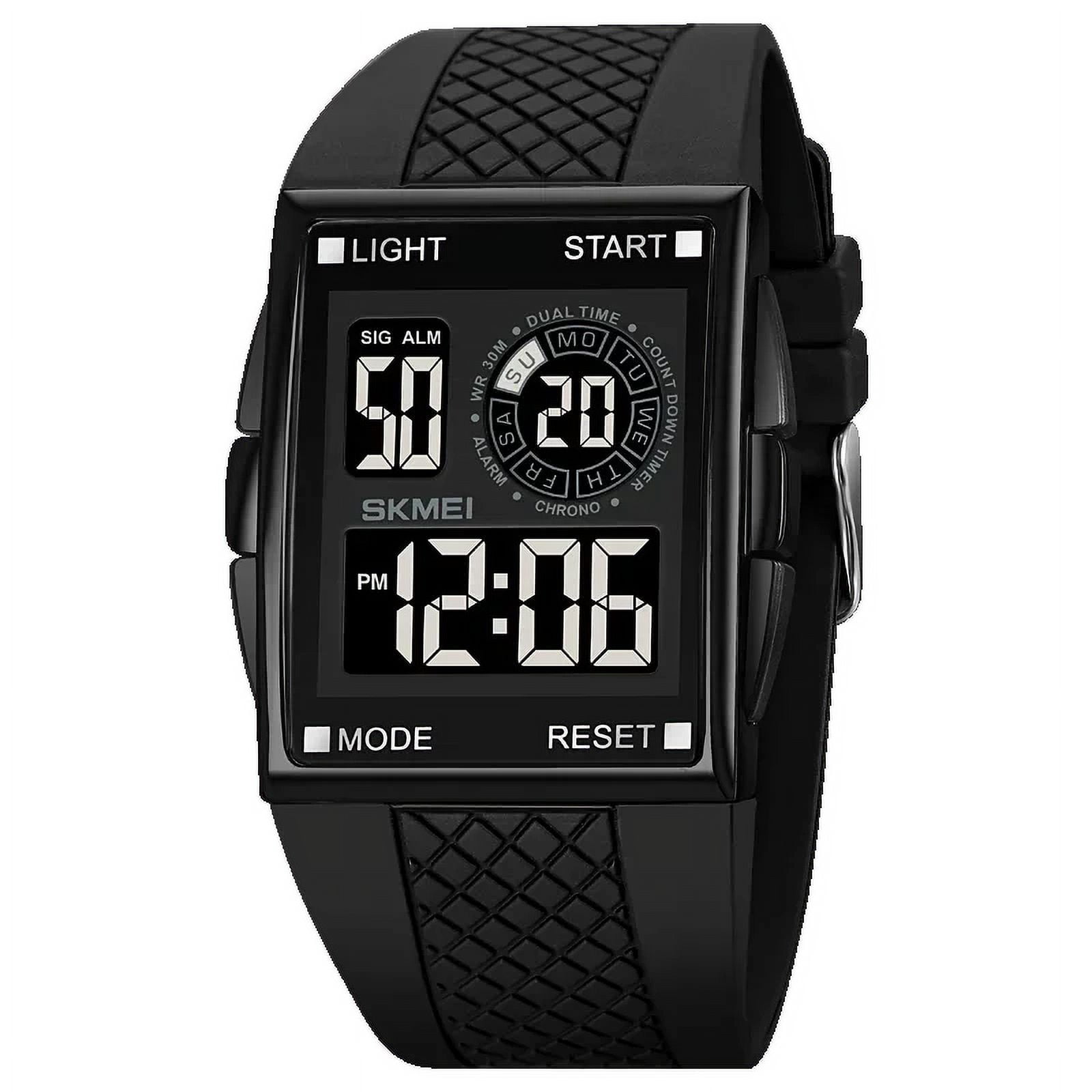 1967 Mens military 3Bar Waterproof Countdown LED Light Electronic ...