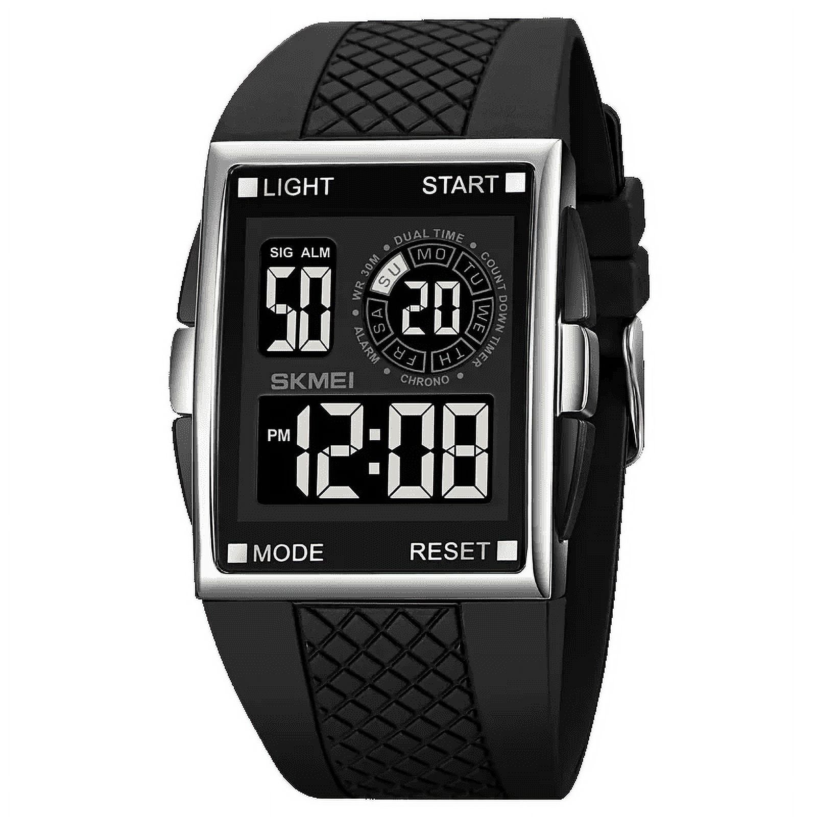 1967 Mens military 3Bar Waterproof Countdown LED Light Electronic ...