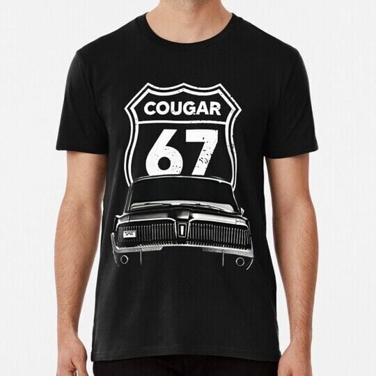 1967 Mercury Cougar Front Grill View With Highway Sign S-4XL Made in ...