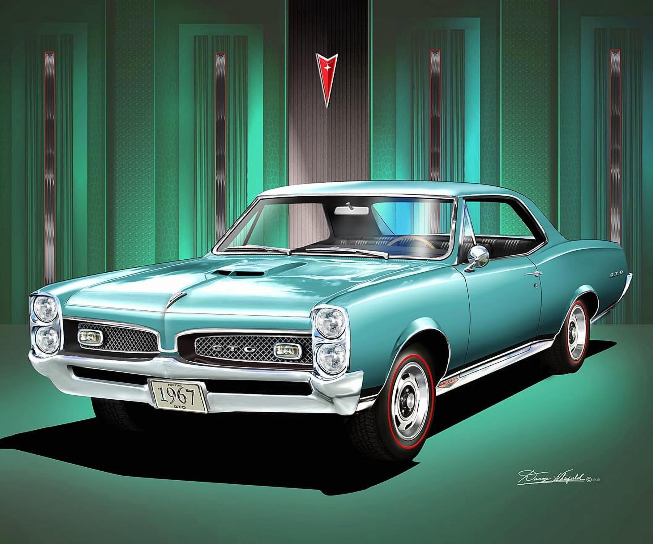 1967 Pontiac GTO Golf Turquoise | Fine Art Prints By Danny Whitfield ...