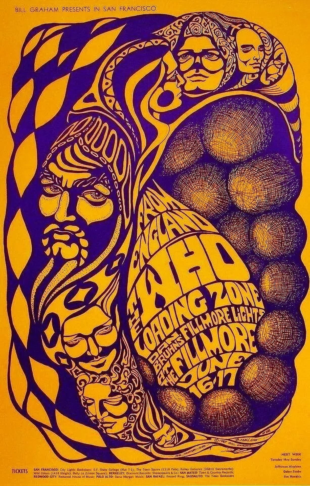 1967 THE WHO Concert Poster Wall Art Print in Roger Daltrey Keith Moon ...