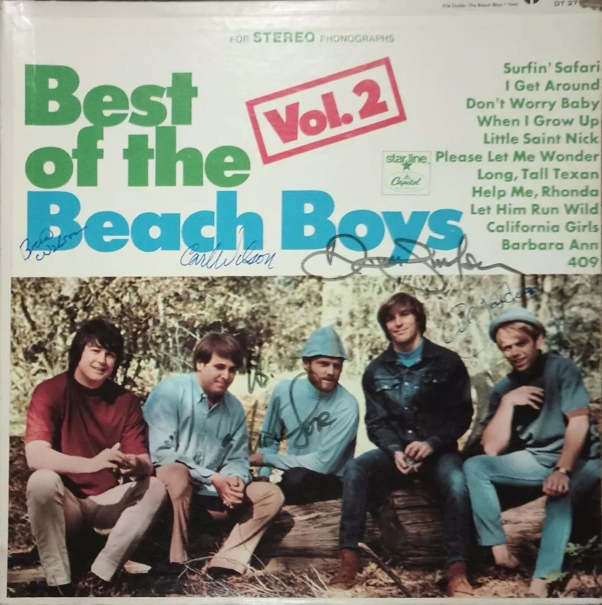 1967 The Beach Boys Album cover poster Wall Art Print facsimile signed ...