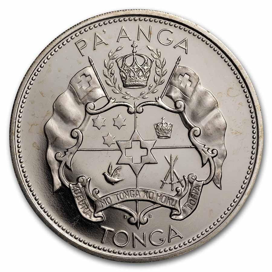 1967 Tonga 1 Pa'Anga Salote Tupou III Proof - Walmart.com