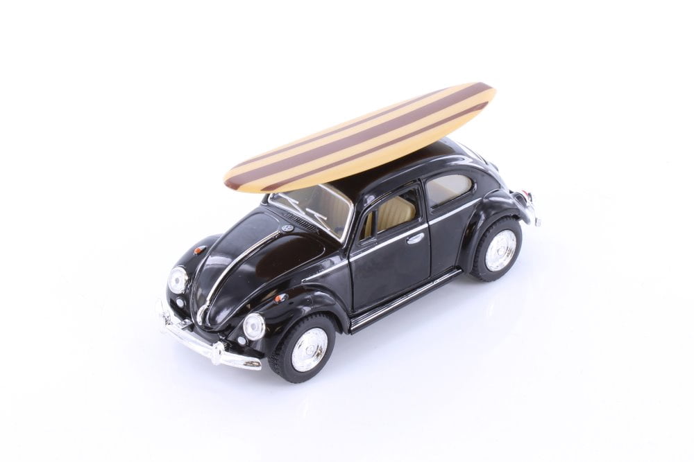 1967 Volkswagen Classic Beetle w/ Surfboard, Black - Kinsmart 5057DS1 ...