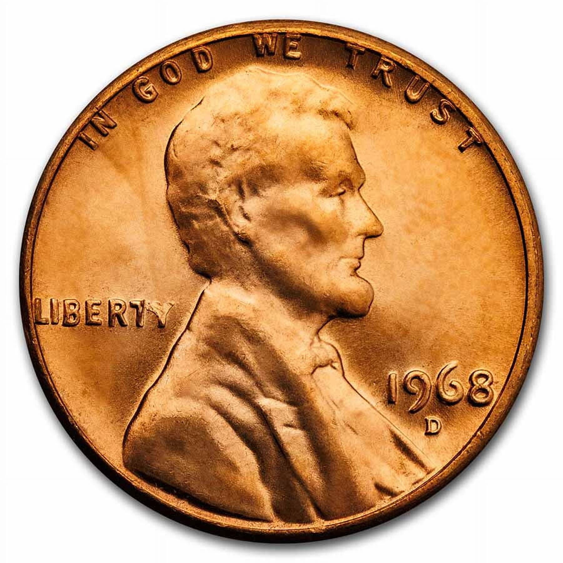1968-D Lincoln Cent BU (Red) - Walmart.com